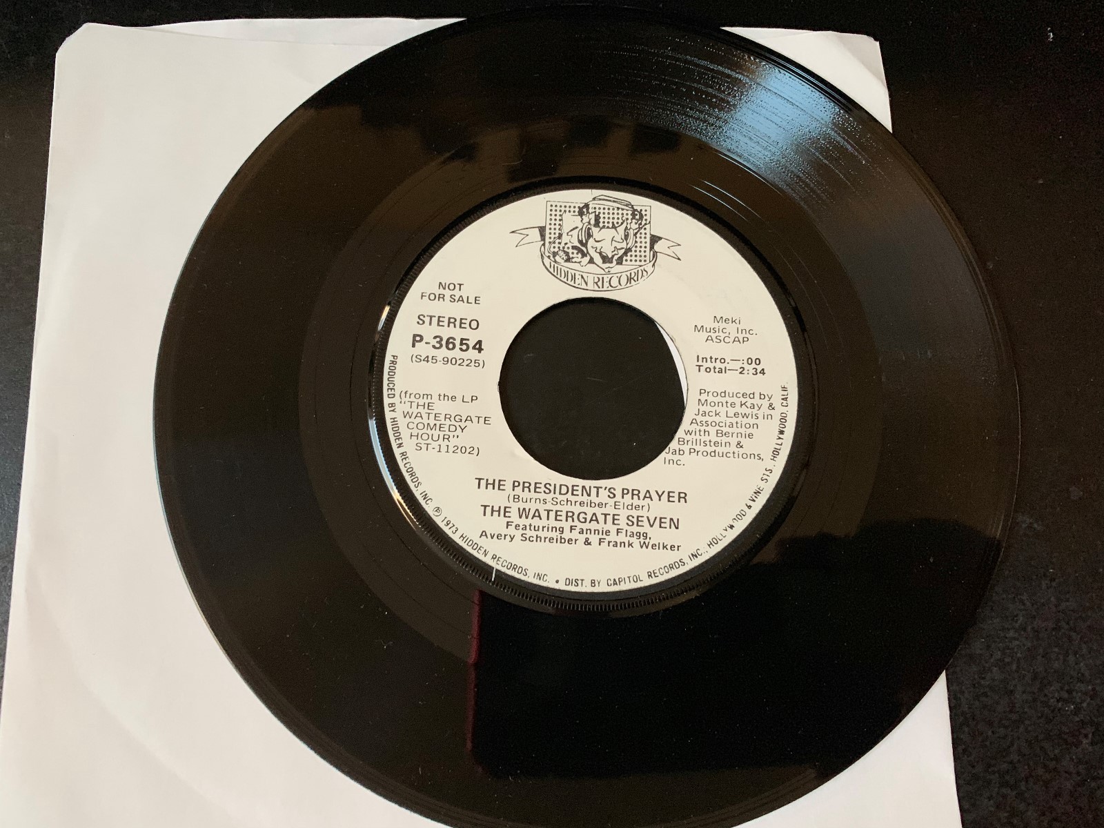 45 PROMO Watergate Seven "Special Investigation" HIDDEN / CAPITOL NM | eBay