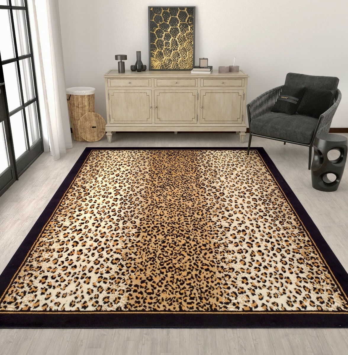 Cheetah Print Living Room Furniture This Woman's Leopard Decor Added