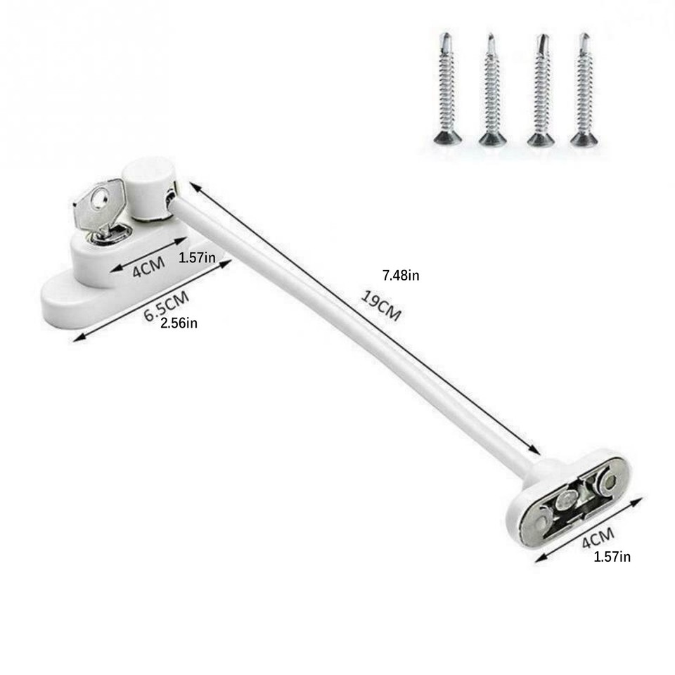 Restrictor Child Safety Stainless Key A Lockable Window Security Cable ...