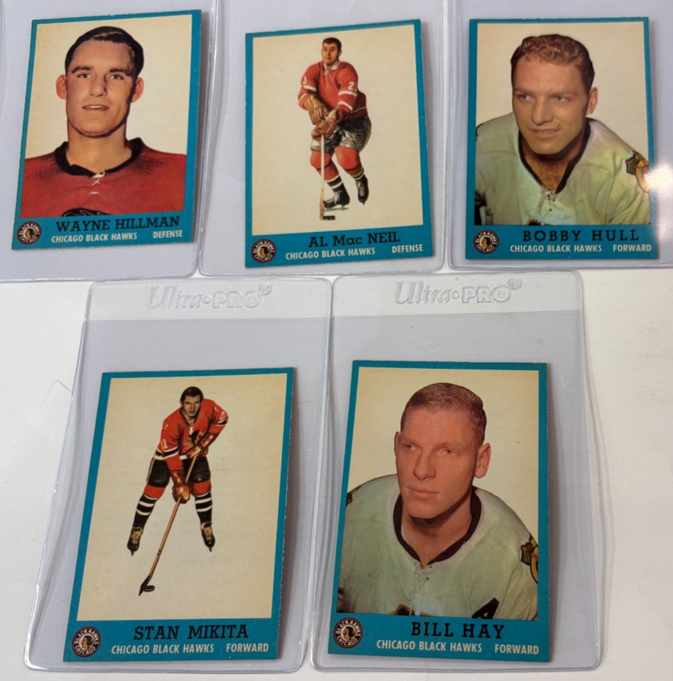 1962-63 Topps Hockey Cards 1-66 ** Complete Set**1- PSA #7 Graded #56 ...