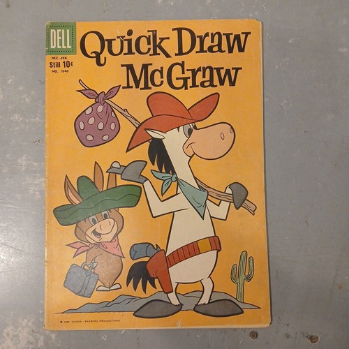 Dell Four Color #1040 (1959) VG | 1st Quick Draw McGraw / Harvey ...