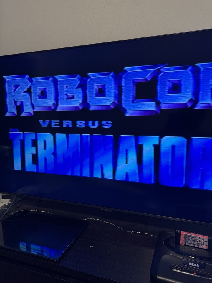 Robocop Versus Terminator Sega Genesis Tested And Working, Box w/ Tab ...