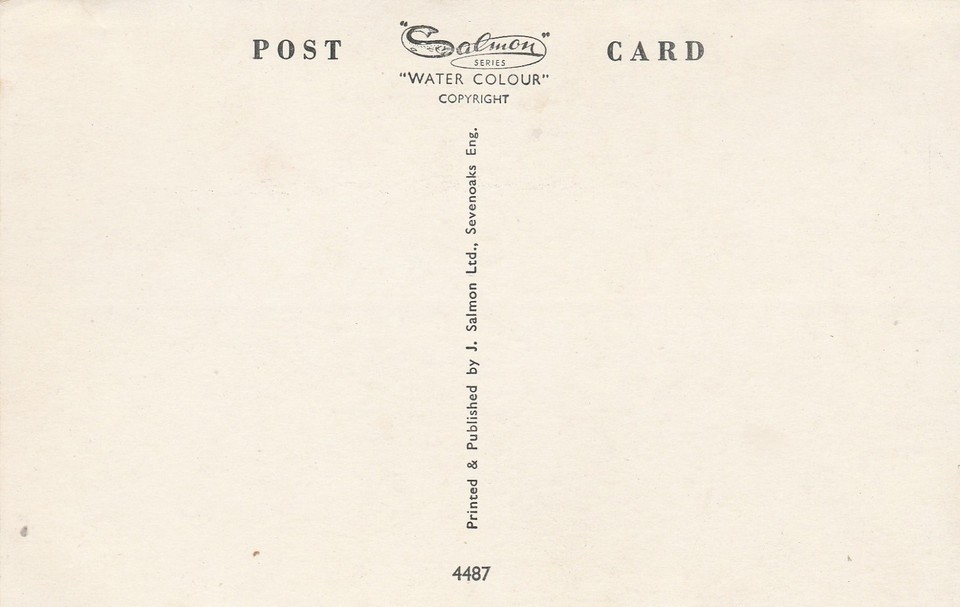 Salmon Card No 4487 Multi View Clovelly Devon England | eBay UK