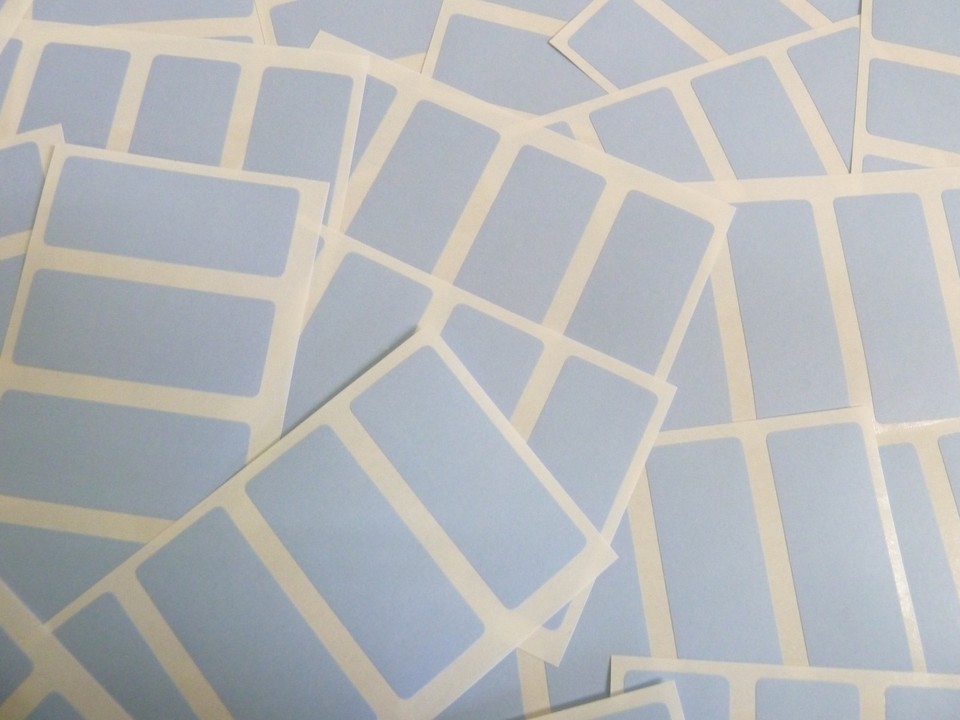 50x20mm Rectangle Stickers Coloured Rectangular Sticky Labels 36 ...