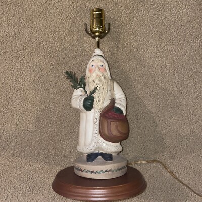 Vintage Walnut Ridge Santa Lamp Folk Art | eBay