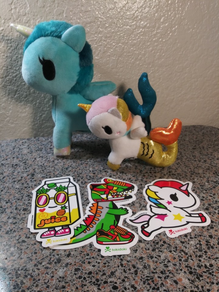 Tokidoki Cerulean + Pearla Mermicorno Plush Mermaid Turtle + Sticker ...