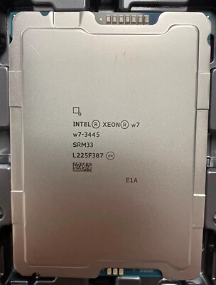 Intel Xeon w7-3445 QS CPU processor 2.60GHz 20 Core 270W FC-LGA16A LGA ...
