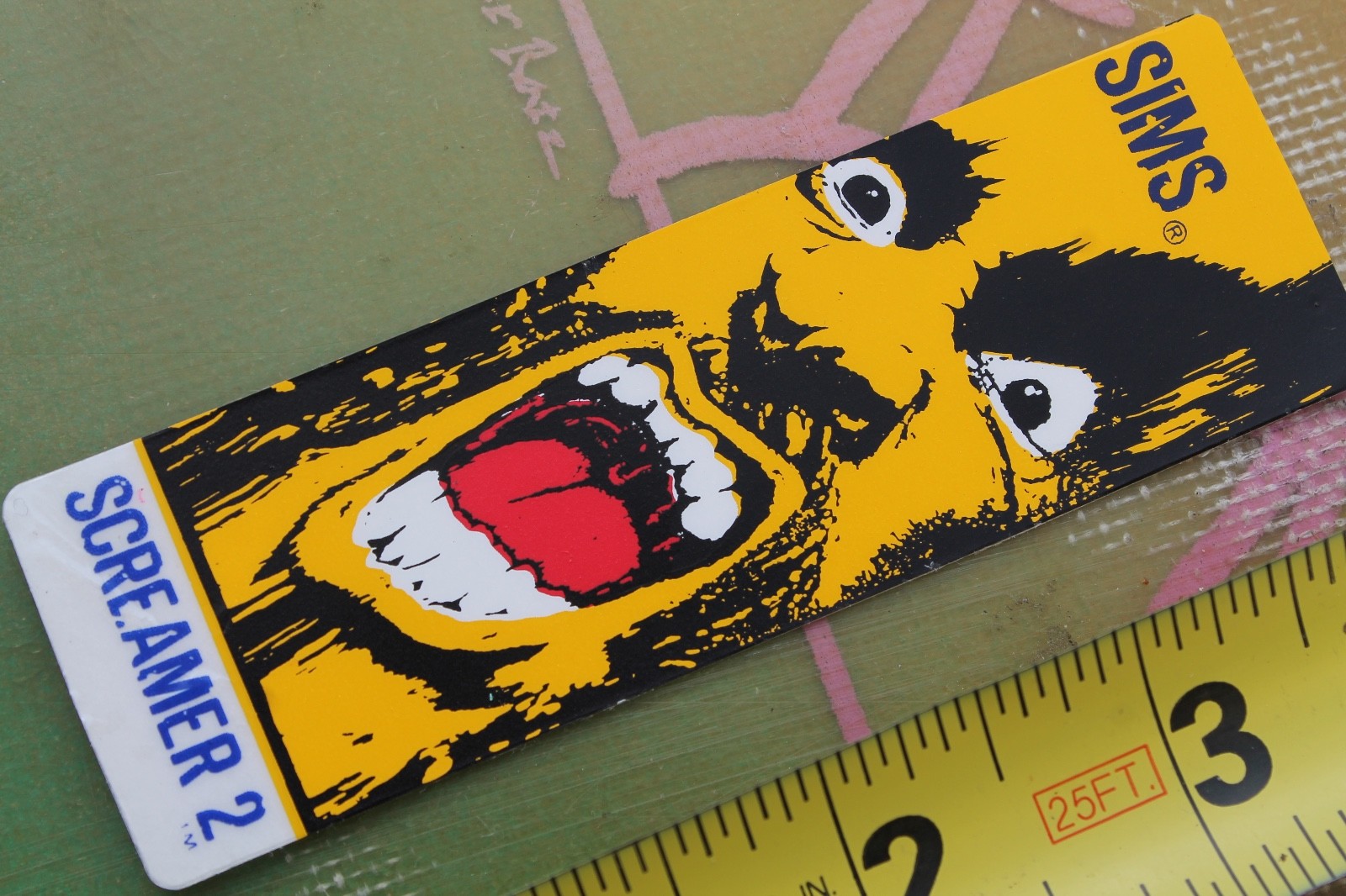 SIMS Screamer 2 Pro Model Skateboard Vintage Neon 80's Skateboarding ...