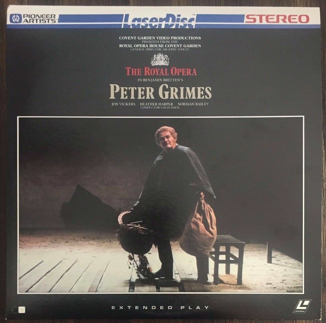 PETER GRIMES LASERDISC, ROYAL OPERA, 1982 NEW SEALED 2 DISCS, BEST ...