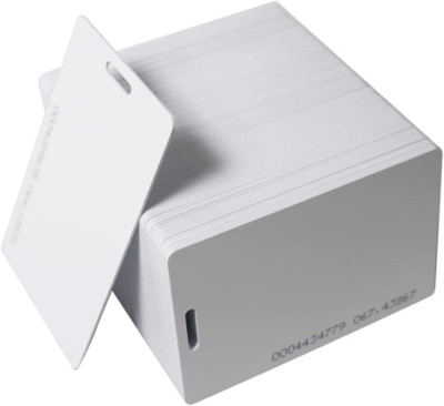 100 PCS 125Khz RFID Proximity ID Cards with Slot Hole Punch Key Token ...