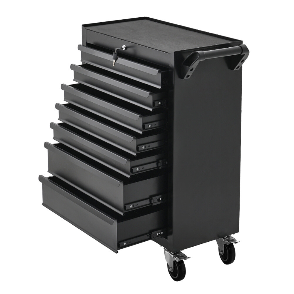 Workshop Storage Trolley 7 Drawer Tools Box Cabinet Service Cart Tool ...