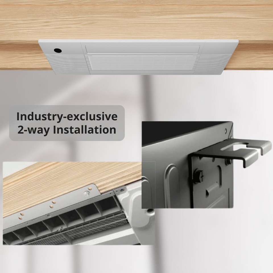 12000 BTU 230V One Way Ceiling Cassette Mini Split Air Conditioner 230V ...