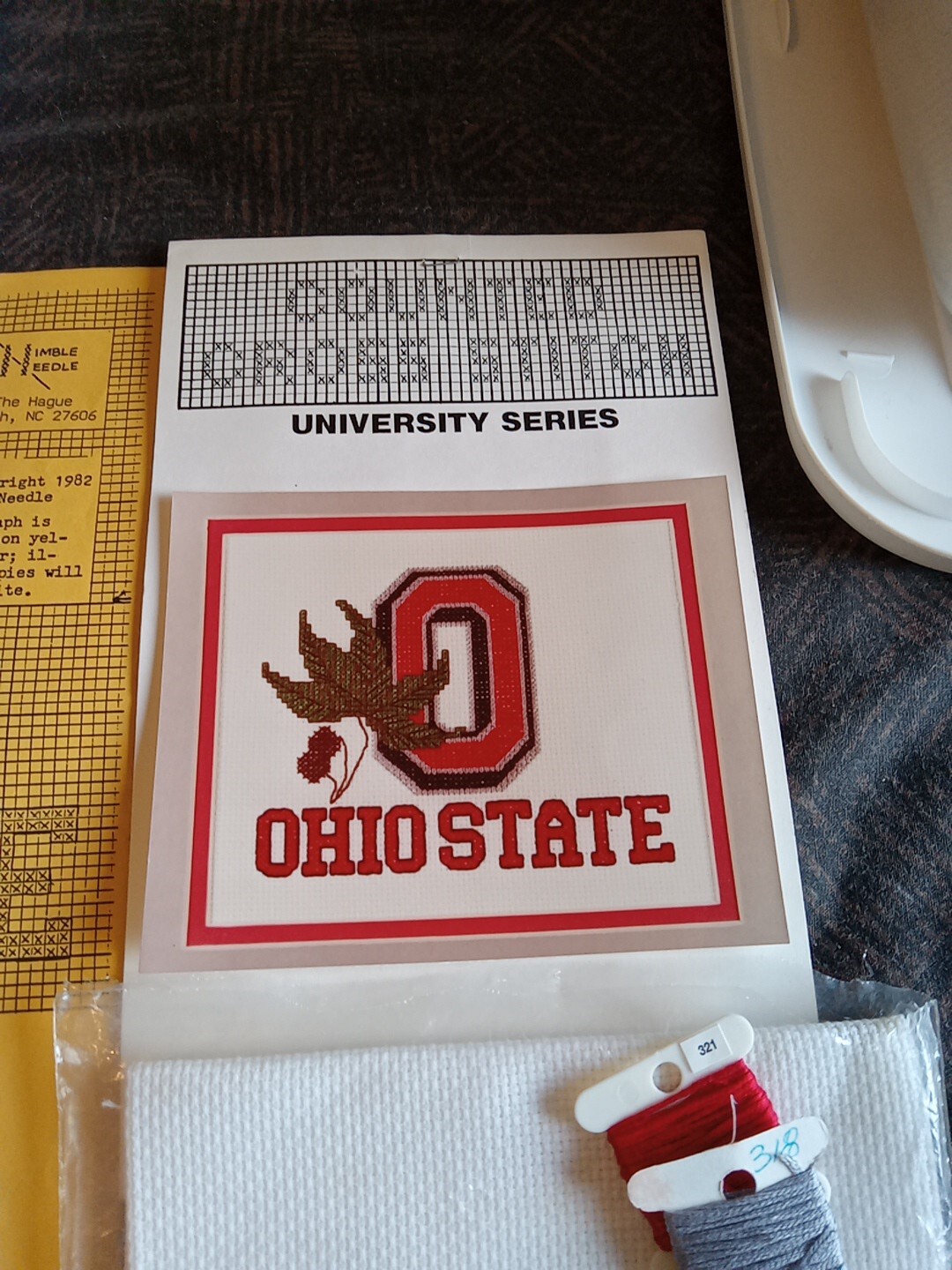 Counted Cross Stitch University Series DMC With Thread And Cloth | eBay