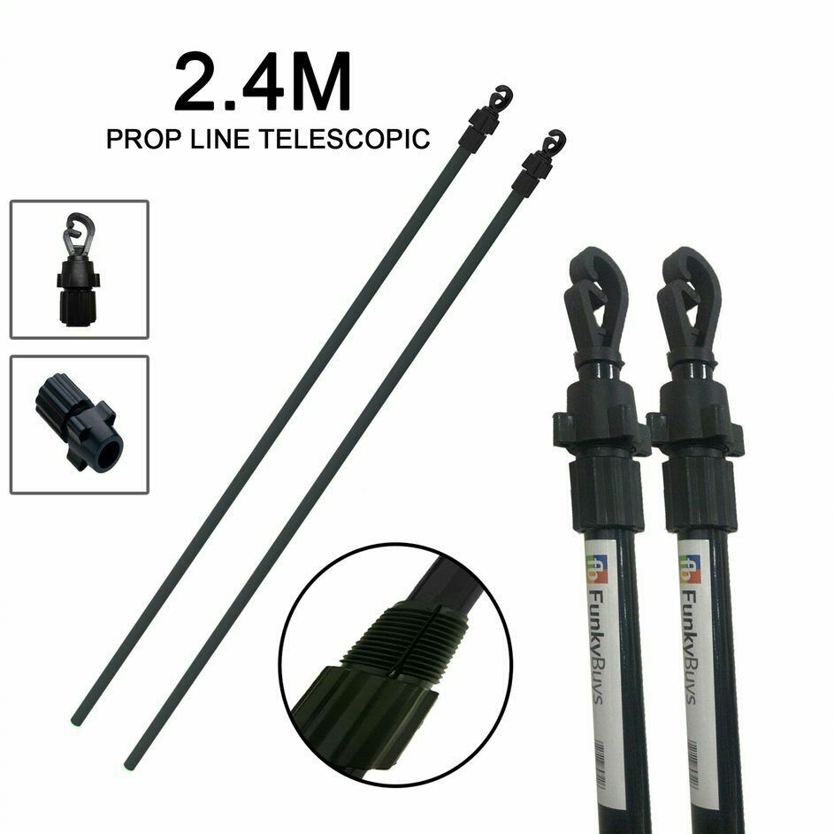 Heavy Duty Line Prop Telescopic Washing Line Extending Clothes Pole ...
