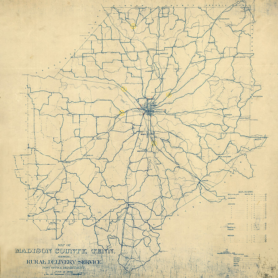 Madison County Tenn Map
