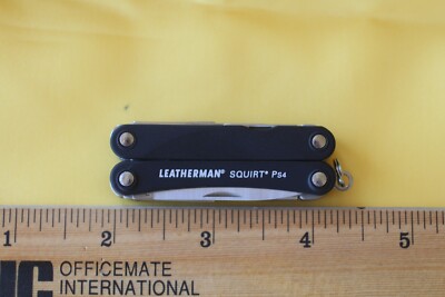 Leatherman Squirt PS4 Black Multi-Tool Discontinued Key Chain Utility ...