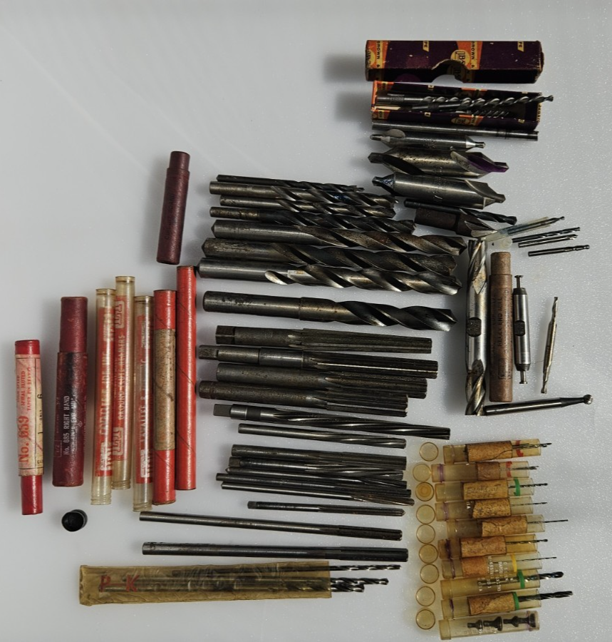 Machinist/Metal Fab Lot w/ Vtg. Specialty Drill Bits Flutes, Reamers ...