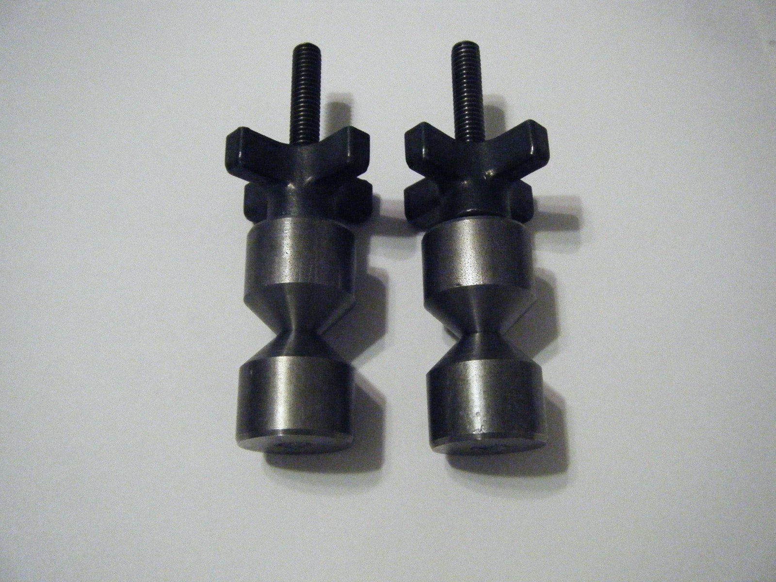 DAVIS 1 1/4"-Two hole pins- Carbon Steel- 3/8-16- quick acting knobs ...