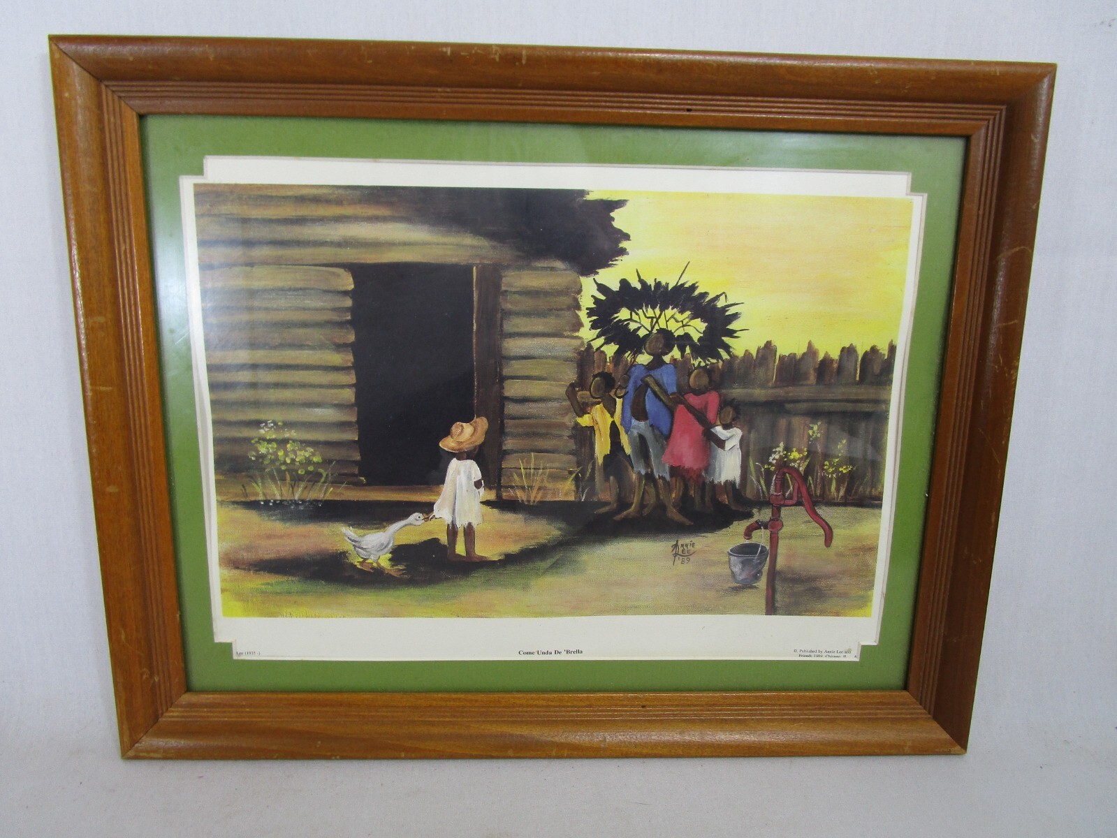 Annie Lee Come Unda De Brella Art Print African American 12x16 Framed ...