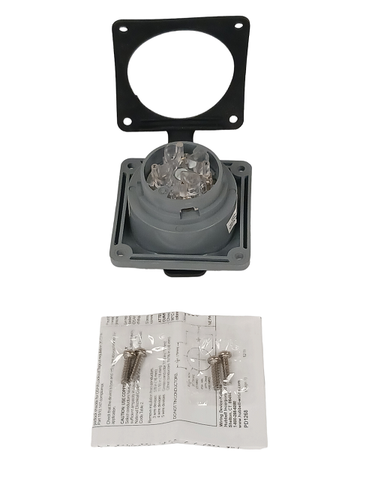 NEW HUBBELL HBL2725SW Watertight Flanged Locking Inlet , 250V AC, 30 A ...