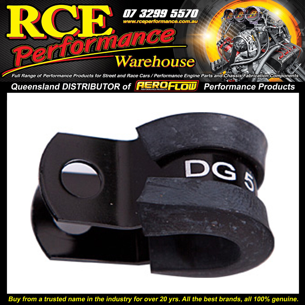 Aeroflow AF158-24BLK Cush'd P Clamps-24an 5pk Blk 38.1mm Or 1-1/2"id ...