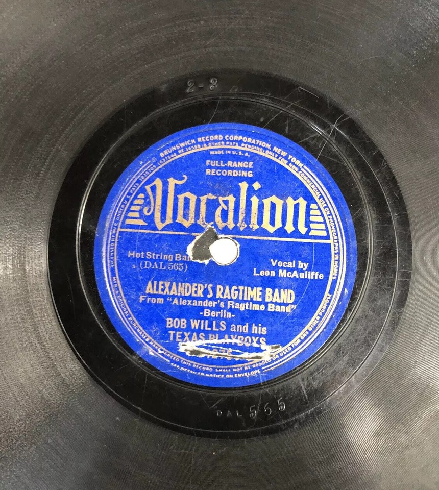 Bob Wills And His Texas Playboys. Jazz Blues Alexander's Ragtime Band ...