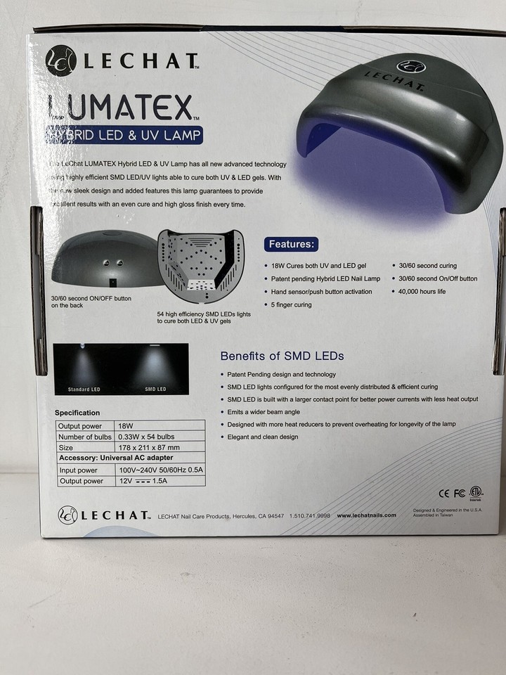 LeChat Lumatex Hybrid LED & UV Cordless Lamp | eBay