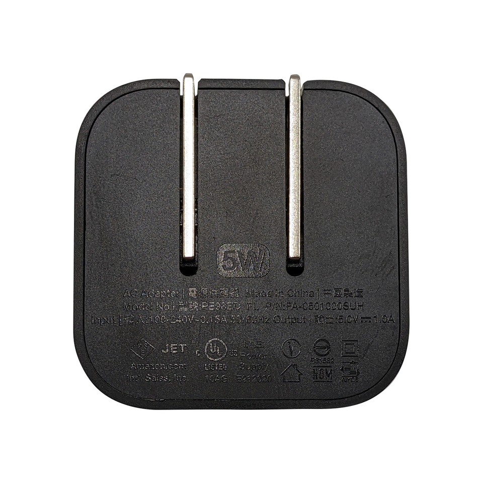 Amazon 5W AC Adapter Charger 5V 1.0A PE98ED | P/N: FA-0501000SUH | eBay