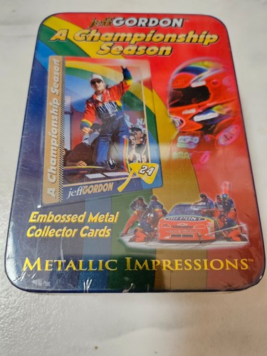 1996 NOS Jeff Gordon #24 Embossed Metal Collector Cards NASCAR | eBay