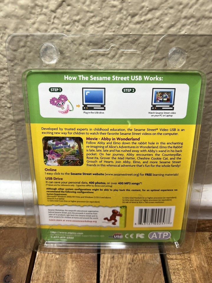 NEW Sesame Street Abby In Wonderland Video USB ATP | eBay