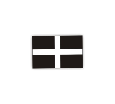 Mini Cornwall Flag Sticker Decal 60mm x 45mm Stickers Car Van Bumper ...