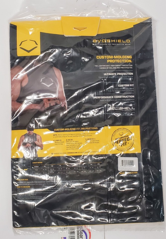 evoshield chest guard large adult large 40-42 | eBay
