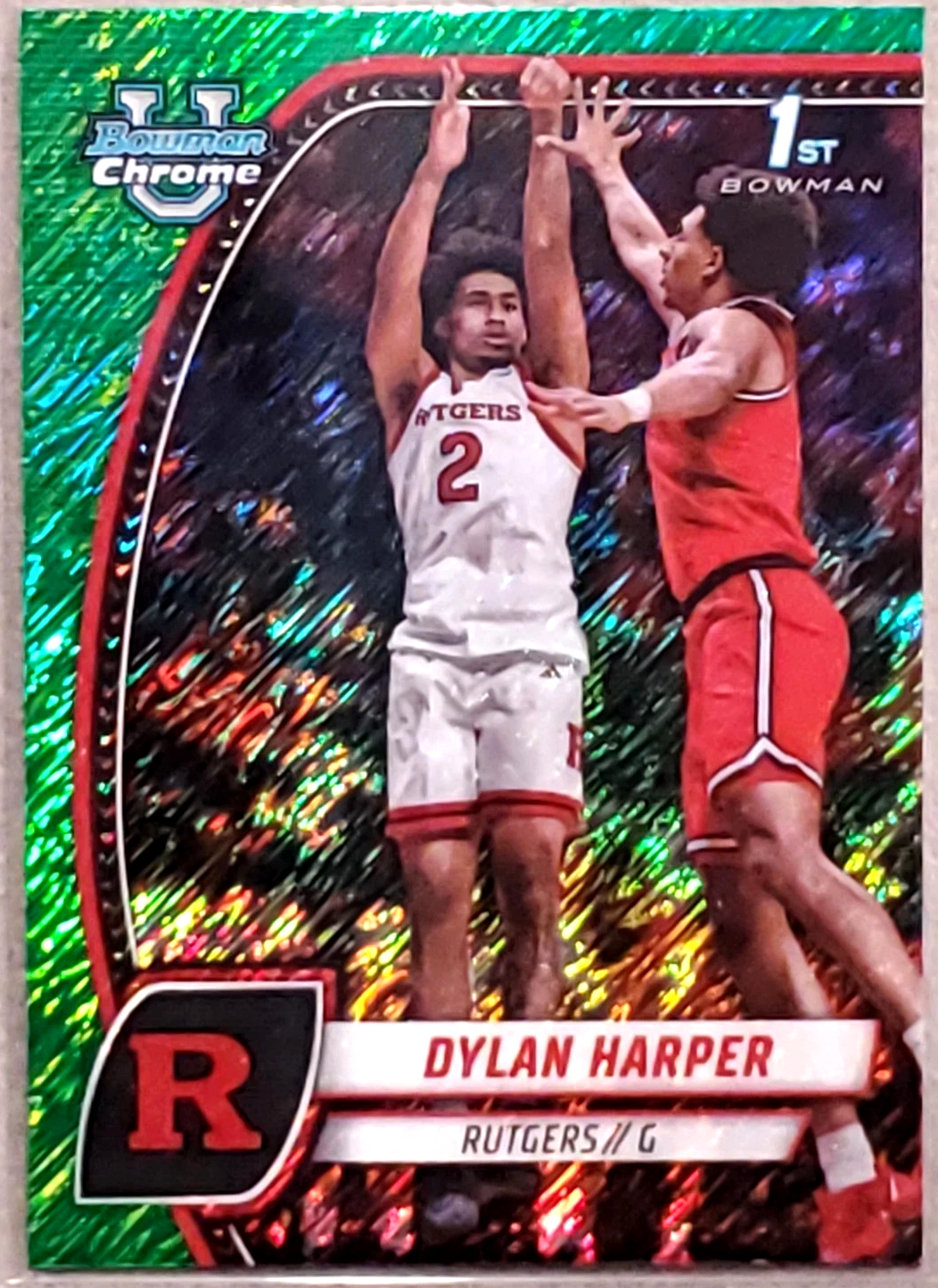 🏀2025 Bowman Chrome DYLAN HARPER GREEN MILKY WAY Refractor Top Prospect ...