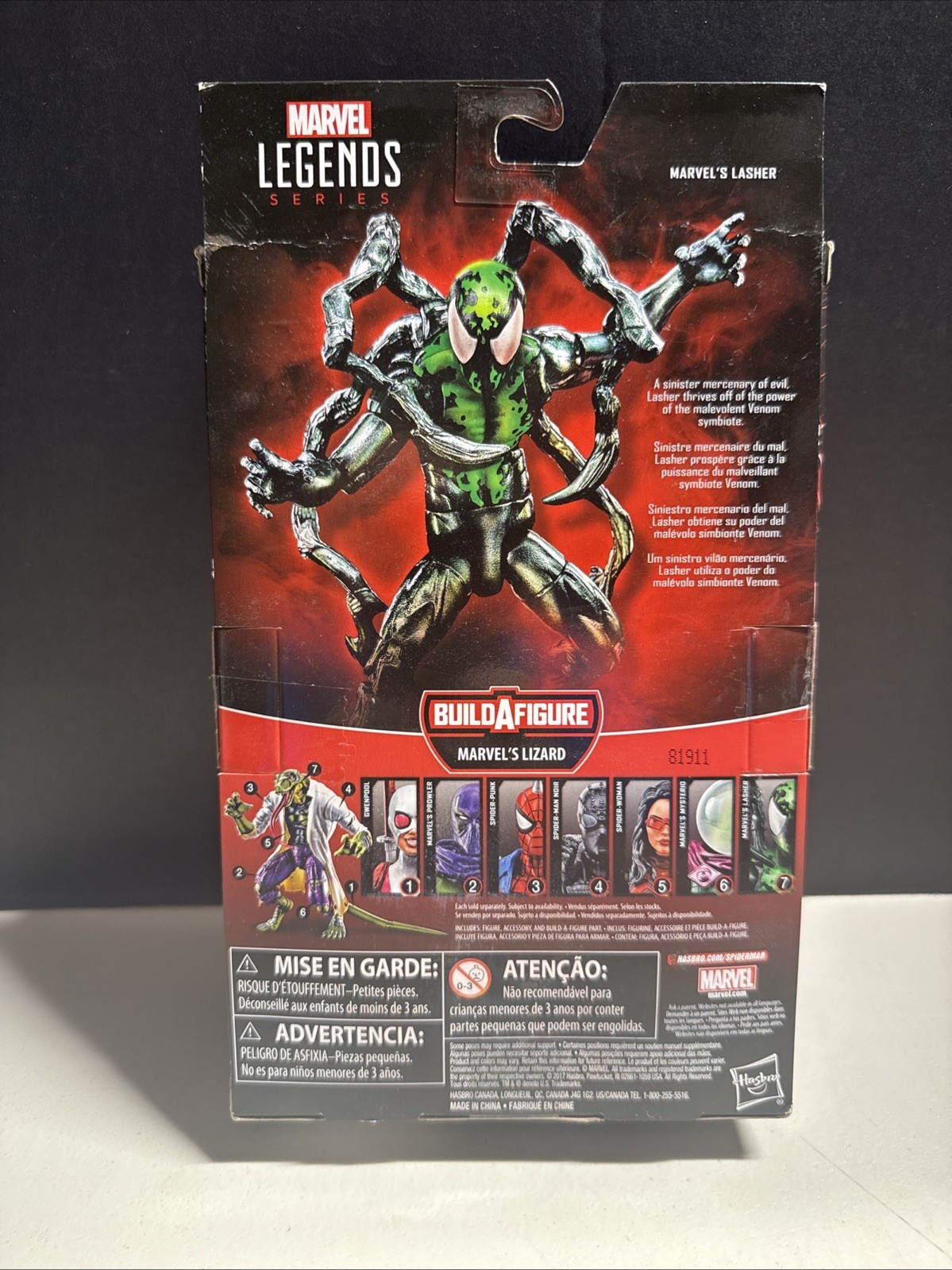 Hasbro Spider-Man Legends 6" Marvel's Lasher Action Figure for sale ...