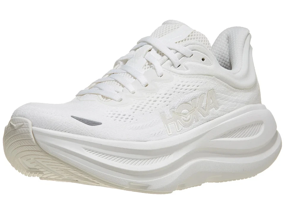 New Hoka One One Bondi 9 White WWH men's Running Sneaker -1162012-free ...