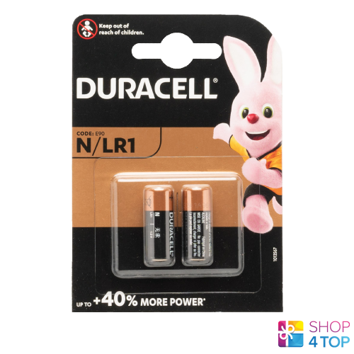 2 DURACELL ALKALINE LR1 LR01 BATTERIES 1.5V N KN AM5 4001 EXP 2029 NEW ...