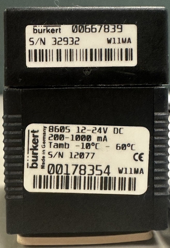 8605 Burkert Digital Control Electronics for Solenoid Control valves | eBay