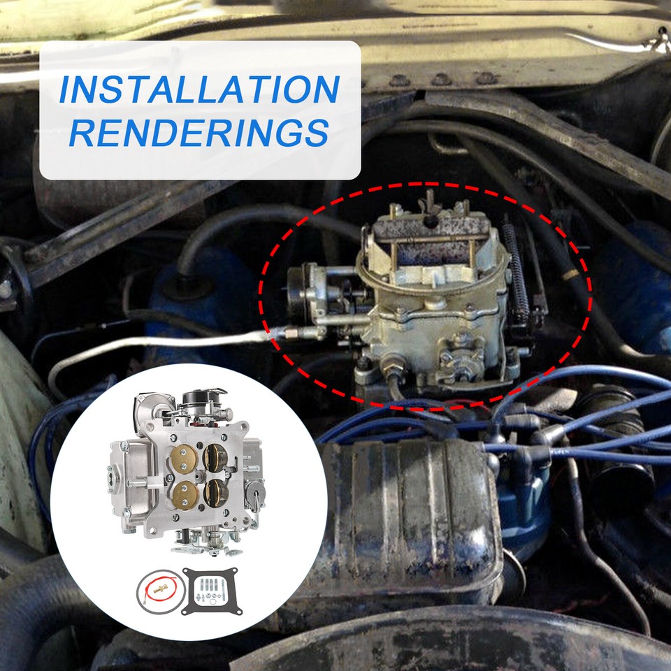 Fits For 4160 600 CFM 4 Barrel Carburetor Electric Choke 0-80457S 600 ...