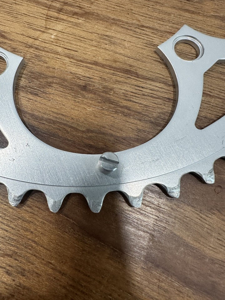 Vintage Suntour 53 Tooth Chainring 53t 130 BCD Silver Alloy Race 1980s ...