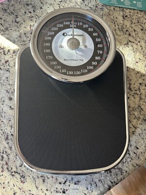 KILOGRAMS ONLY Adamson A28 Analog Bathroom Scale, Up to 250 kg Body ...