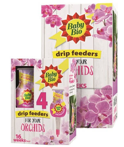 Baby Bio Orchid Drip Feeders 4x40ml Best Indoor Orchid Fertilizer | eBay