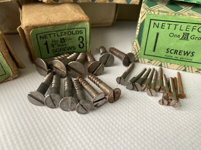 Steel Countersunk Screws Slotted Head Nettlefolds Self Colour ...