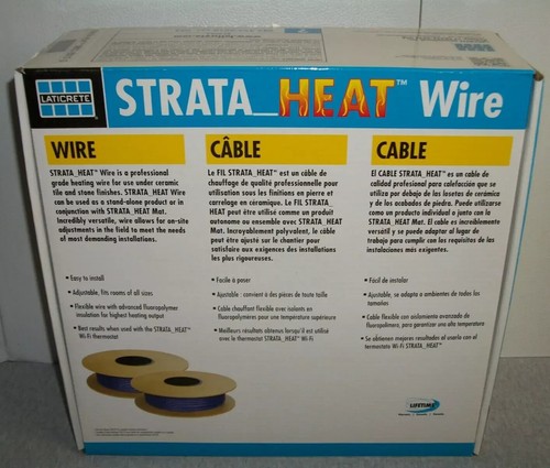 Laticrete Strata Heat Wire ~ 5 sq. ft. ~ 120V Heating Cable (0802-0017 ...