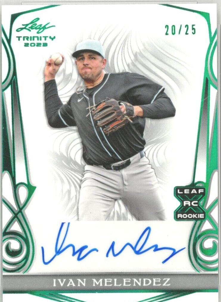 2023 Leaf Trinity - Ivan Melendez #BA-IM1 Green /25 (AU, RC) for sale ...
