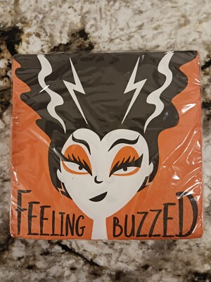 NEW HALLOWEEN PARTY COCKTAIL NAPKINS FEELING BUZZED | eBay