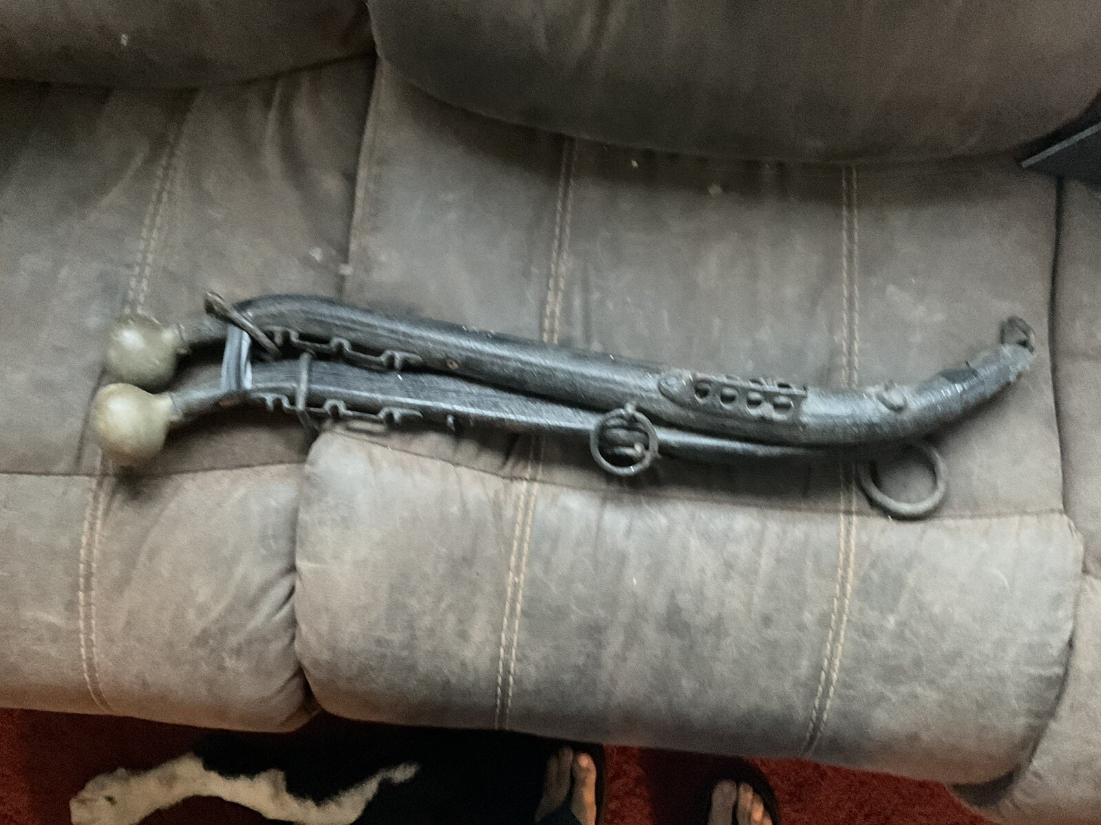 Primitive Iron HORSE MULE HAMES Brass Balls Farm Work Harness Antique ...