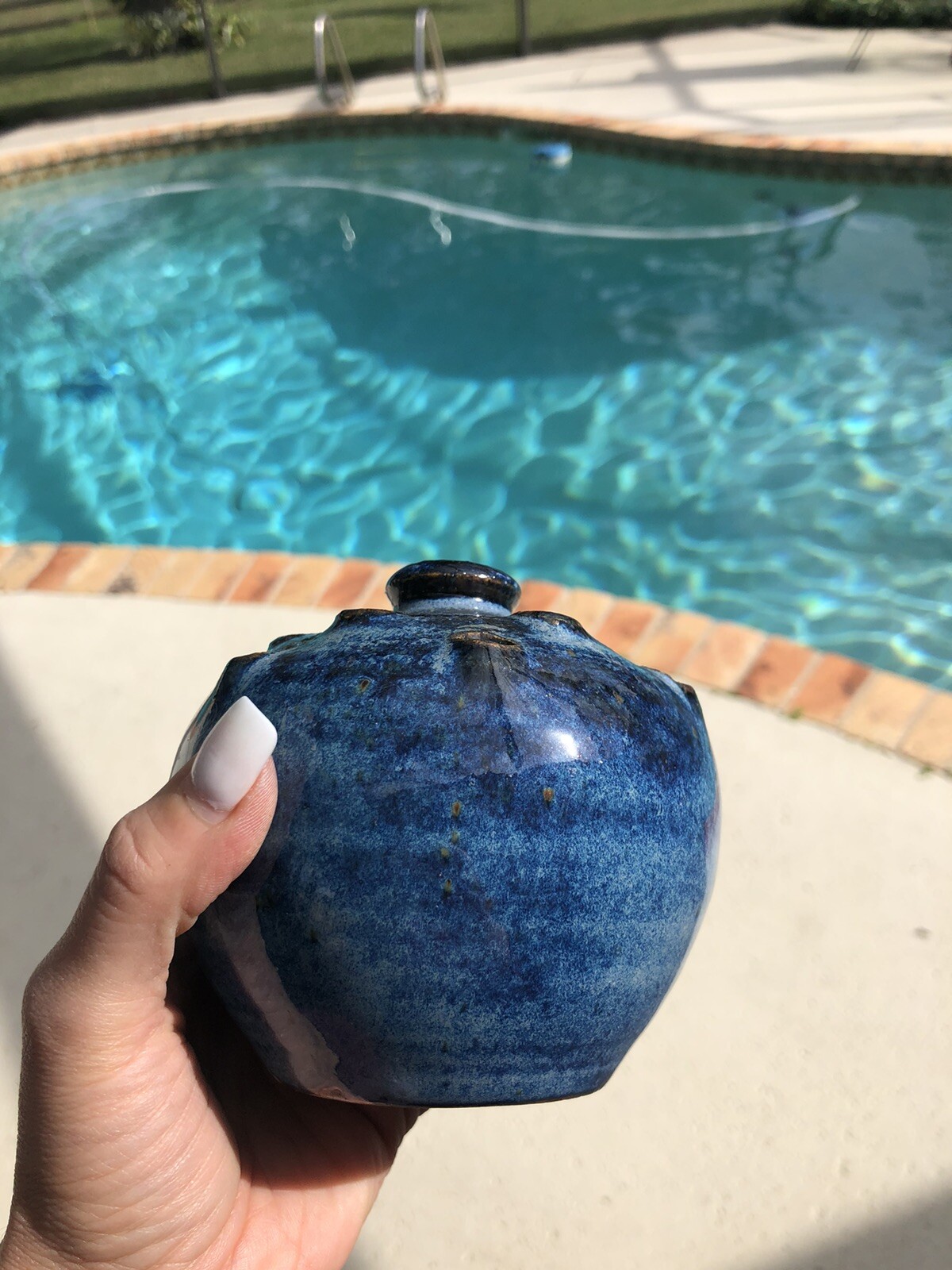 Edith Harwell Flower frog Pinewood Pottery Fairhope, Al 1943 Signed ...