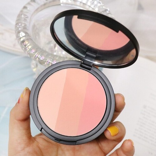 RIRE 3 Colors Triple Blusher Color 8.9g Face Blush Pressed Powder ...