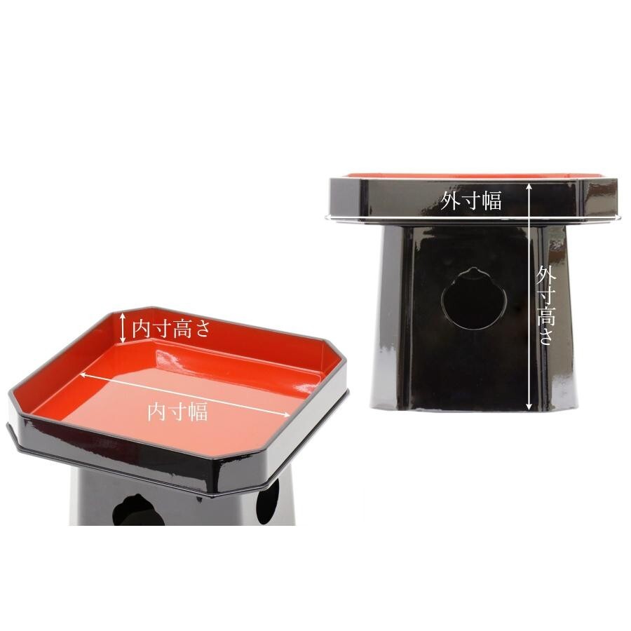 No.5 Japanese Shinto Shrine Sanpo Sanbo Black Red Offering table God ...