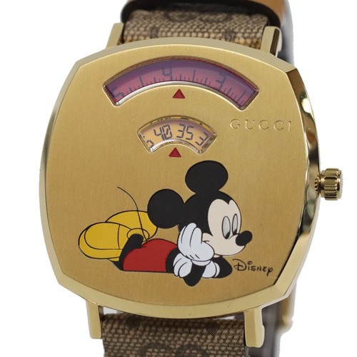 Gucci Grip Watch YA157420 Mickey Mouse Disney Collab Used Mens | eBay